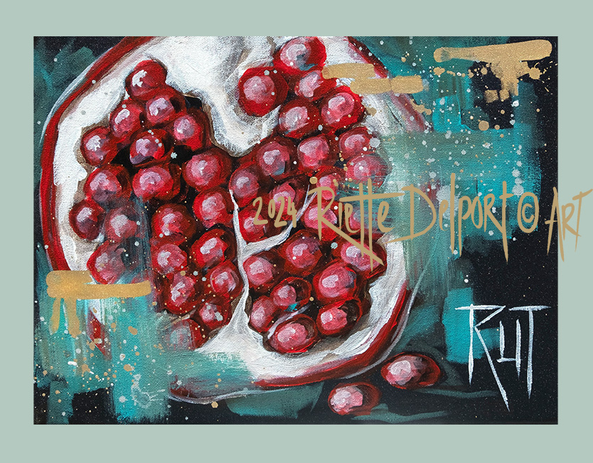Artistic Pomegranate - Riette Delport Art