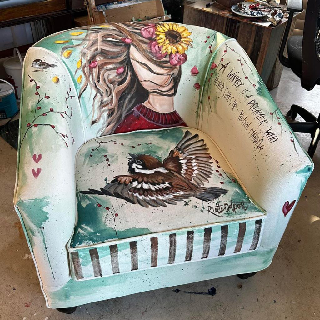 Original Tub Chair - Mossie - Riette Delport Art