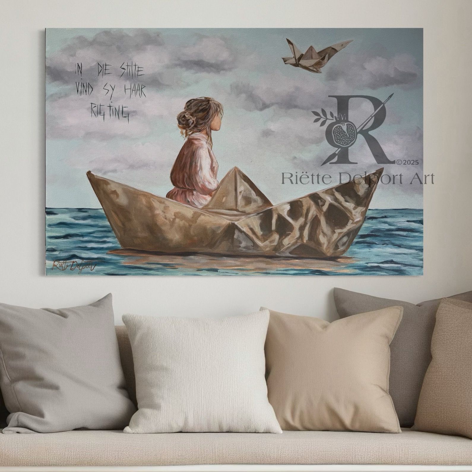 In die stilte vind sy haar rigting - Riette Delport Art